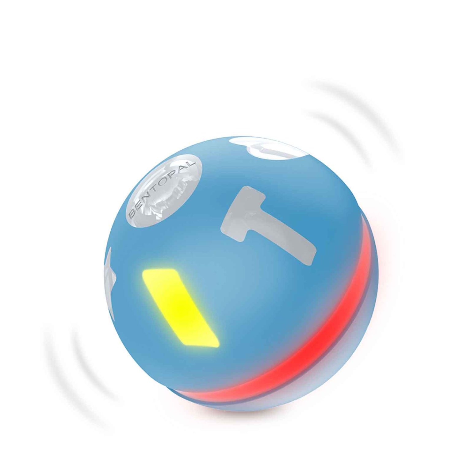 Bentopal Colourful LED Smart Ball Self Rolling Pet Toy – Blue ...